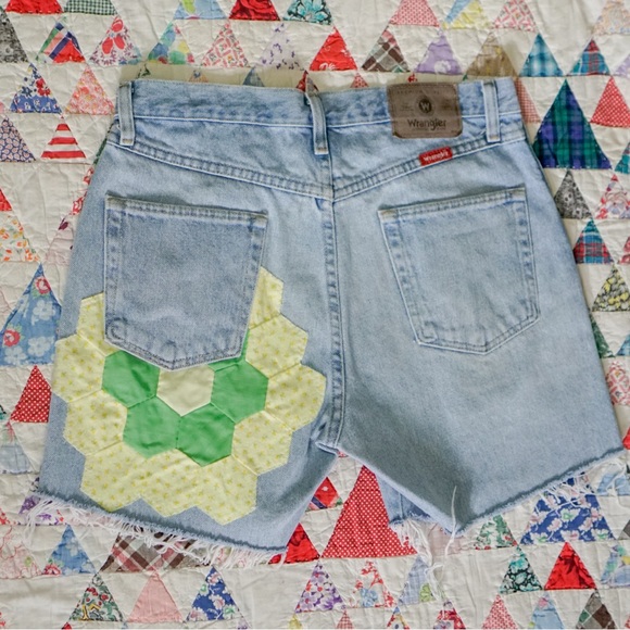 Wrangler | Shorts | Vintage Upcycled Quilt Shorts | Poshmark